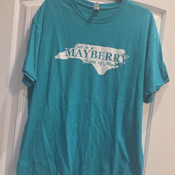Tops | Teal Graphic Tshirt Mayberry State Of Mind Xl | Poshmark